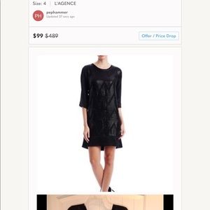 Samuel Dong | Jackets & Coats | Samuel Dong Black Taffeta Dress ...